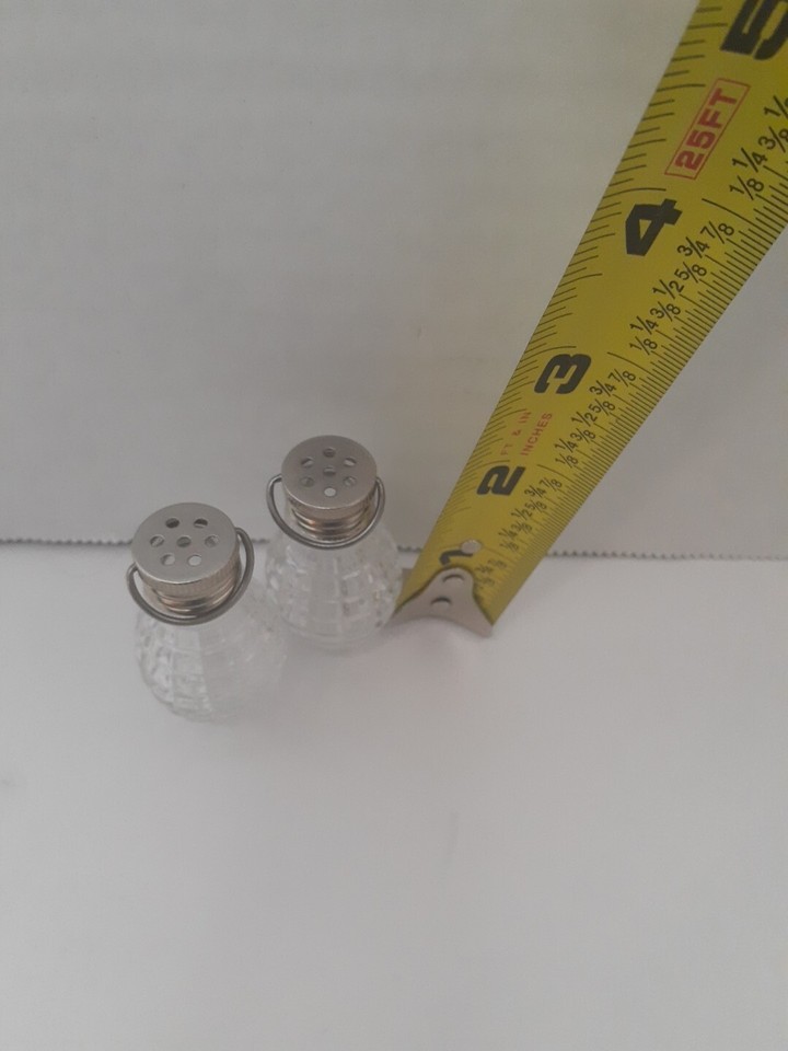Vintage Mini, Art Deco Style Glass Grenade Barrel Salt Pepper Shaker | eBay