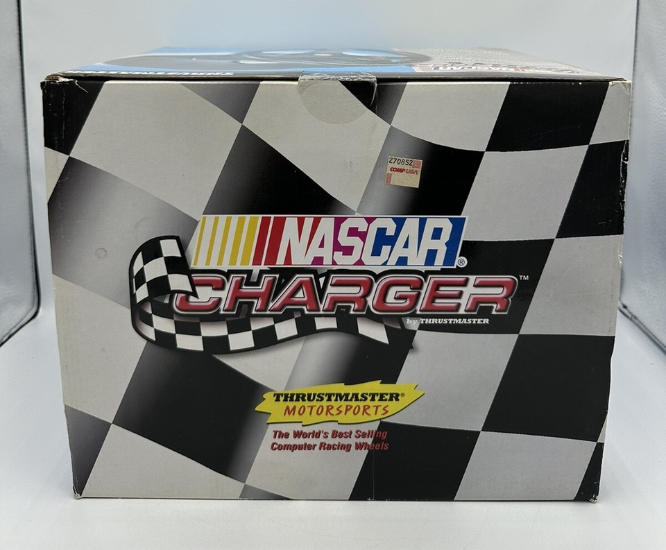 Thrustmaster Nascar Charger Racing Steering Wheel & Pedals PC Computer ...