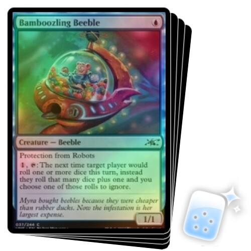 FOIL BAMBOOZLING BEEBLE X4 Unfinity Magic MTG MINT CARD | eBay