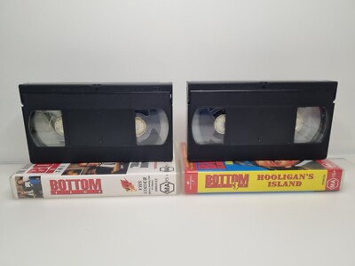 BOTTOM LIVE The Stage Show & LIVE 3 HOOLIGANS ISLAND BBC Vintage VHS ...