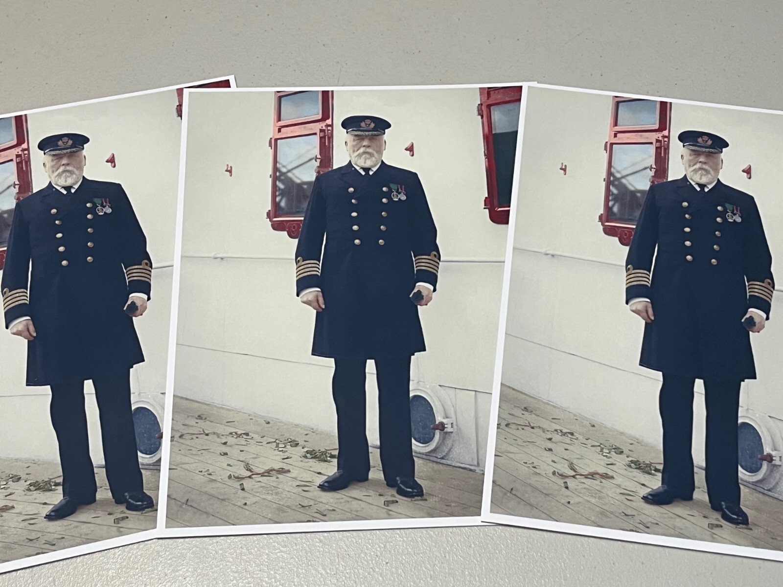 INCREDIBLE COLORIZED IMAGE OF TITANIC CAPTAIN E.J. SMITH, BEAUTIFUL HQ ...