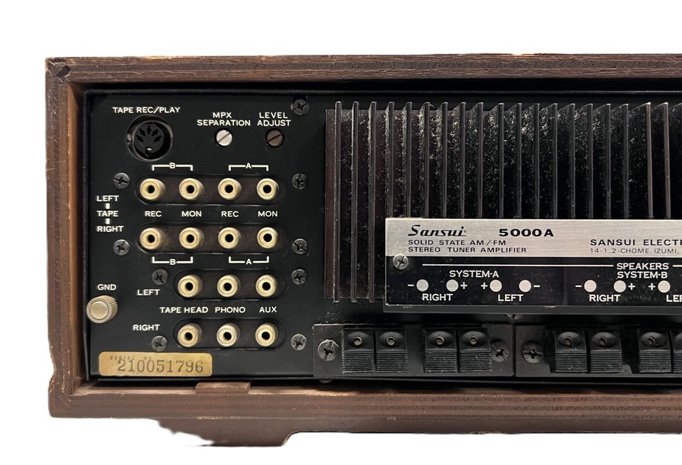 Vintage Sansui 5000A, 55W AM/FM Stereo Receiver, 1969, Fully Serviced ...
