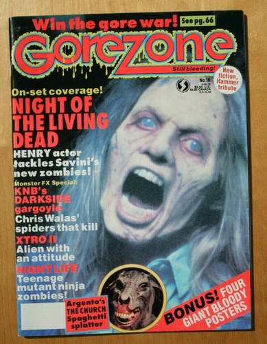 Gorezone #16 Horror Magazine 1990 Night Of The Living Dead inc Posters ...