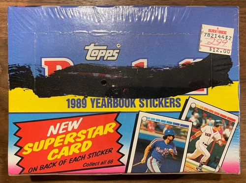 1989 Topps Baseball Yearbook Stickers new/sealed Box - 48 Packs of 5 ...