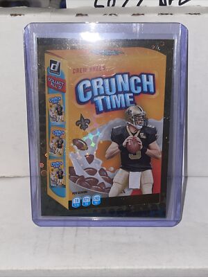 2022 Panini Donruss Drew Brees Crunch Time Galactic SP No. CT-6, Saints ...