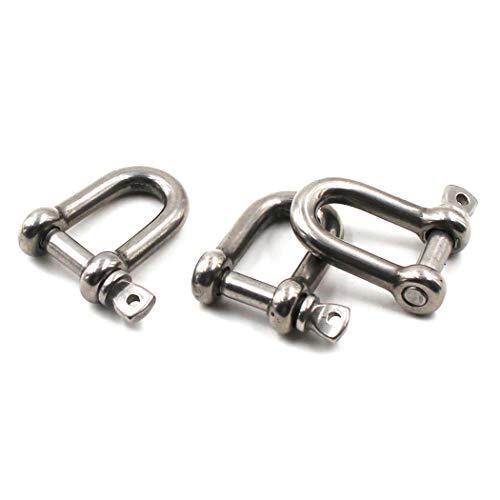 3/8" M10 304 Stainless Steel D Shackle Lock for Heavy Duty ...