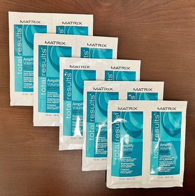 Matrix Total Results Amplify Volume Shampoo and Conditioner Sample ...