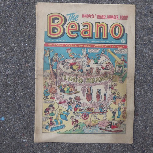 Beano comic 1000th edition September 16th 1961. | eBay UK