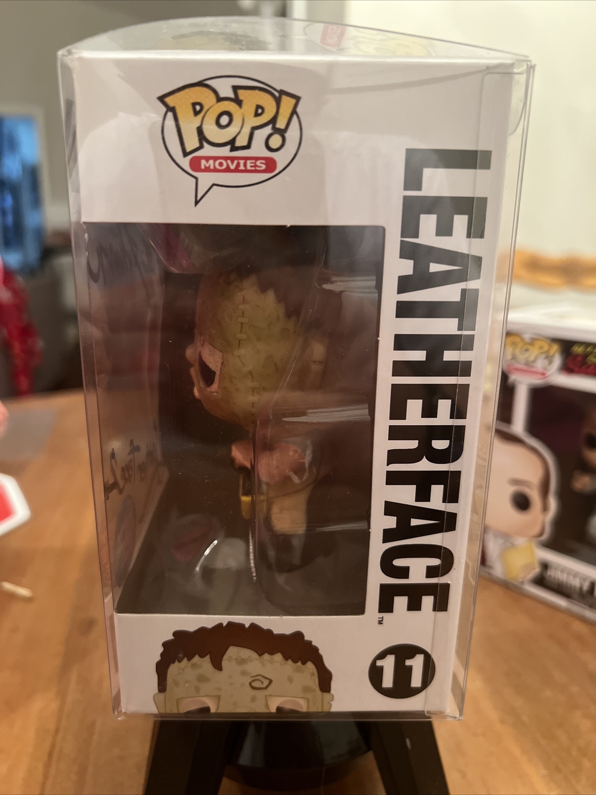 Leatherface Bloody Chase Funko Pop #11 Signed By Bill Johnson ...