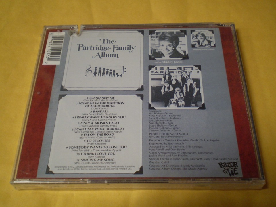 The Partridge Family Album (CD, 1993) 11 Tracks Arista Records Brand ...
