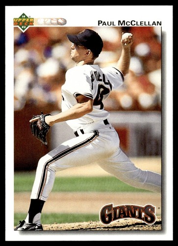 1992 Upper Deck #563 Paul McClellan San Francisco Giants | eBay