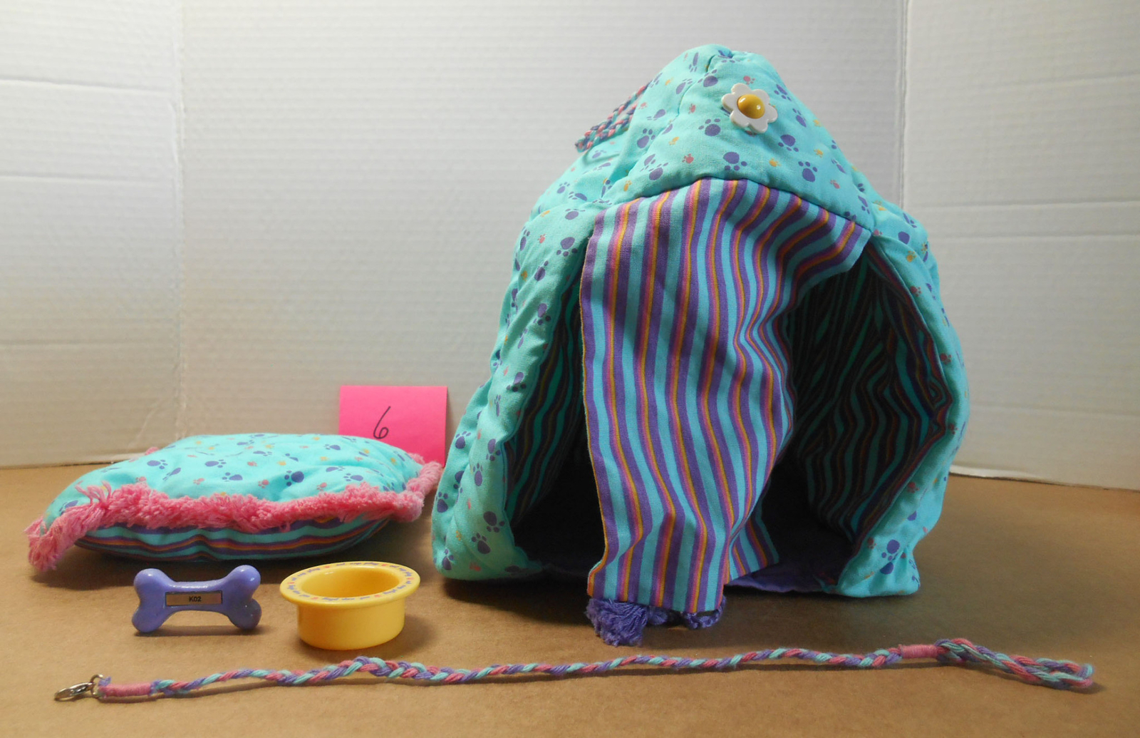 American Girl Coconut Dog House Bed Bowl Bone P6 | eBay