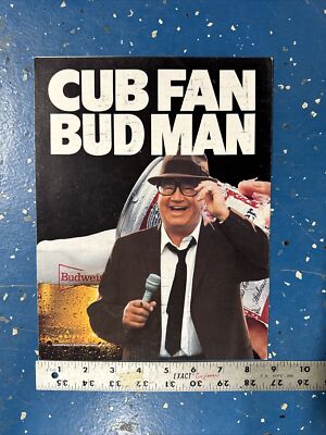 Chicago Harry Caray Nothing Beats a Cub Fan Bud Man Beer Art man Card ...