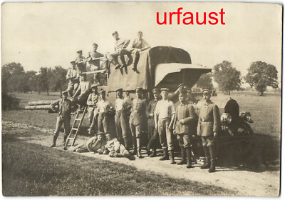 German WWI Soldiers with Truck Photo | eBay
