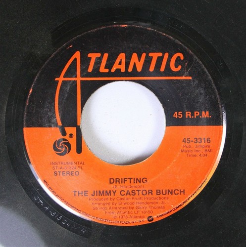 Soul 45 The Jimmy Castor Bunch - Drifting / Supersound On Atlantic | eBay
