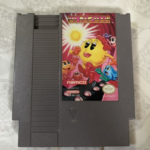 Ms. Pac-Man Nintendo (NES, 1993) Namco Version- Authentic Cartridge ...