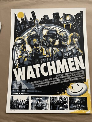 WATCHMEN Movie Print Poster ROBERT BRUNO Signed Numbered AP 2015 ...