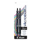 Pilot Acroball Retractable Ball Pen Med 1.0mm Asst 2/Pk Black Office ...