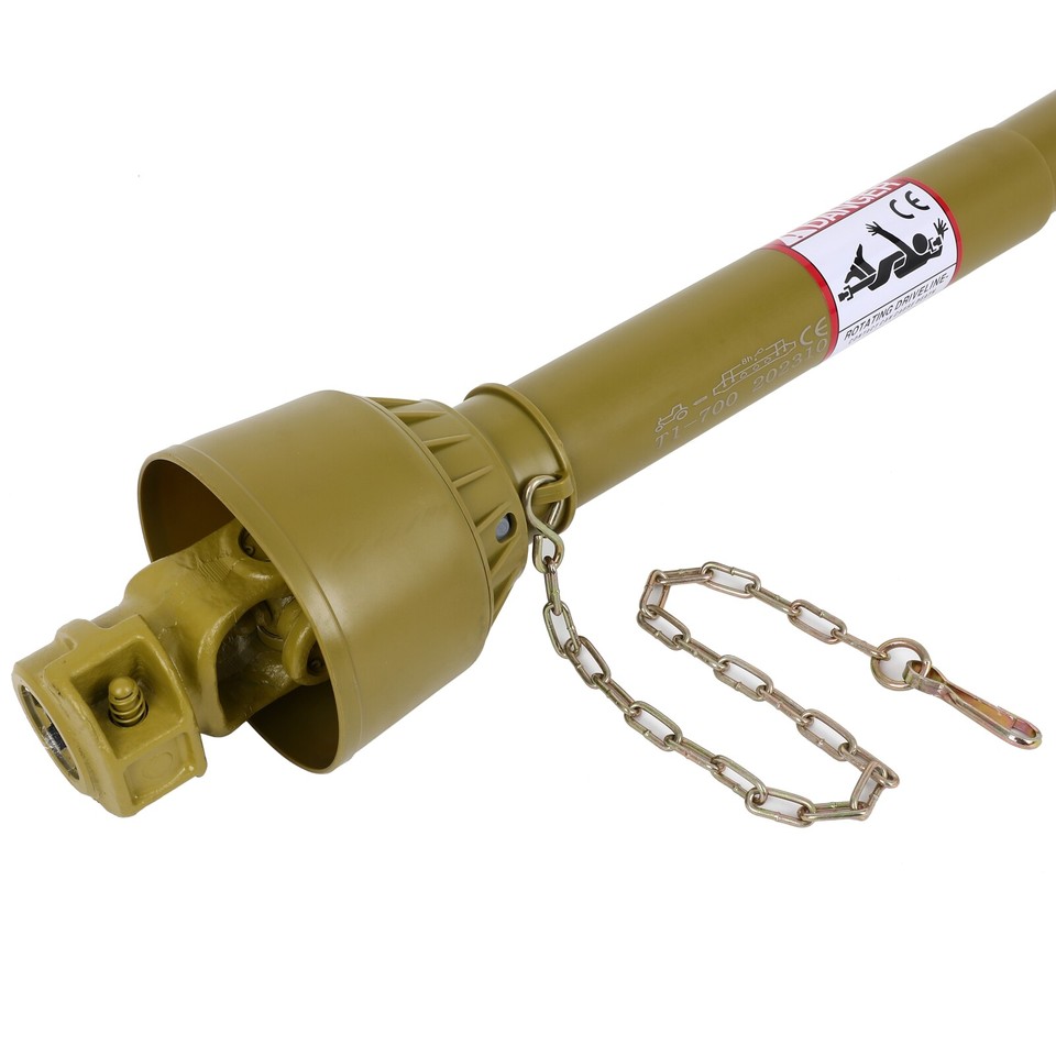 PTO Drive Shaft w/Security Chain Fit For Brush Hog Finish Mower Rotary ...