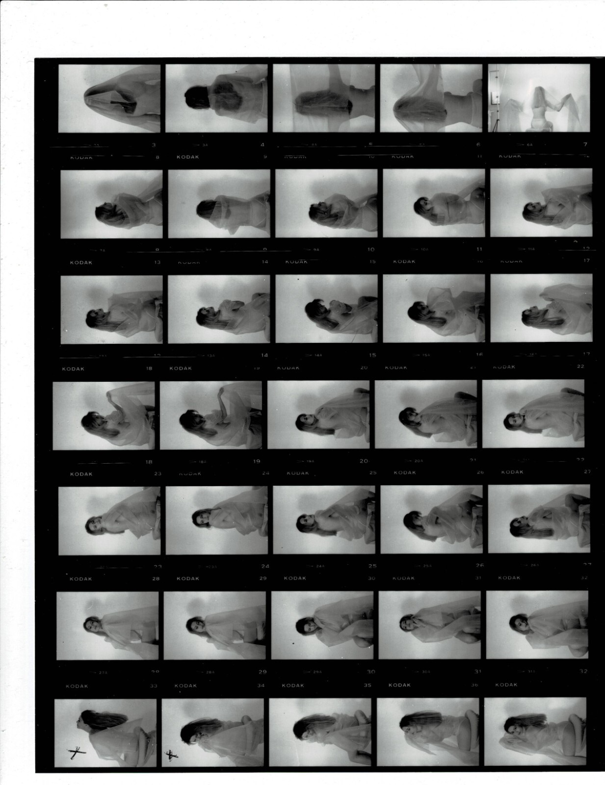 Lot of 27 Contact Sheets Cheesecake Model 1990s | eBay