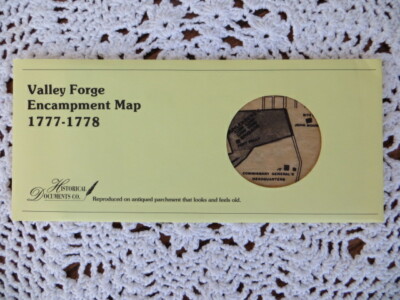 Valley Forge Encampment Map 1777-1778 Poster | eBay