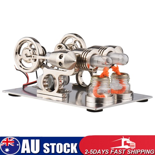 Hot Air Stirling Engine Motor Model DIY Steam Flywheel Design Science ...