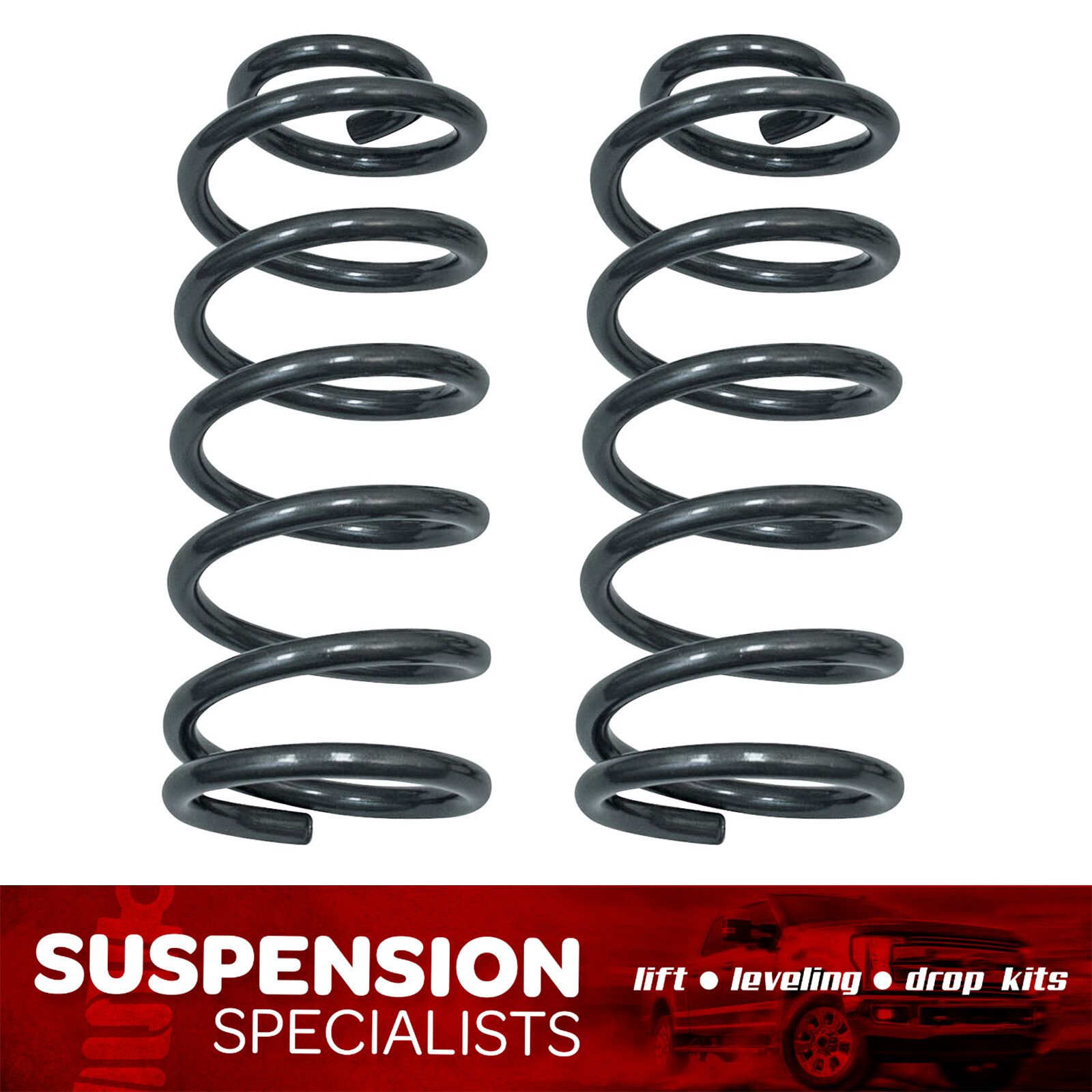 1" Front Drop Coil Springs For 2014-2018 Chevy Silverado GMC Sierra ...