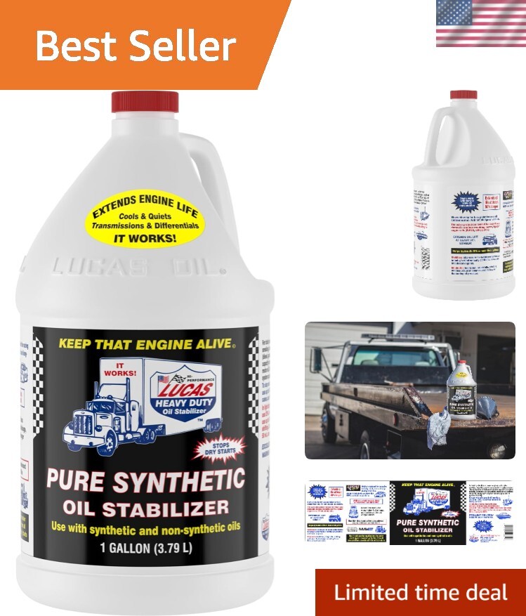1 Gallon Pure Synthetic Oil Stabilizer for Motorcycles - Prolong Engine ...