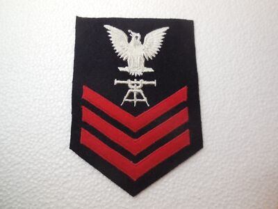 1942 US NAVY PETTY OFFICER 1ST CLASS FIRE CONTROLMAN RATE PATCH ...