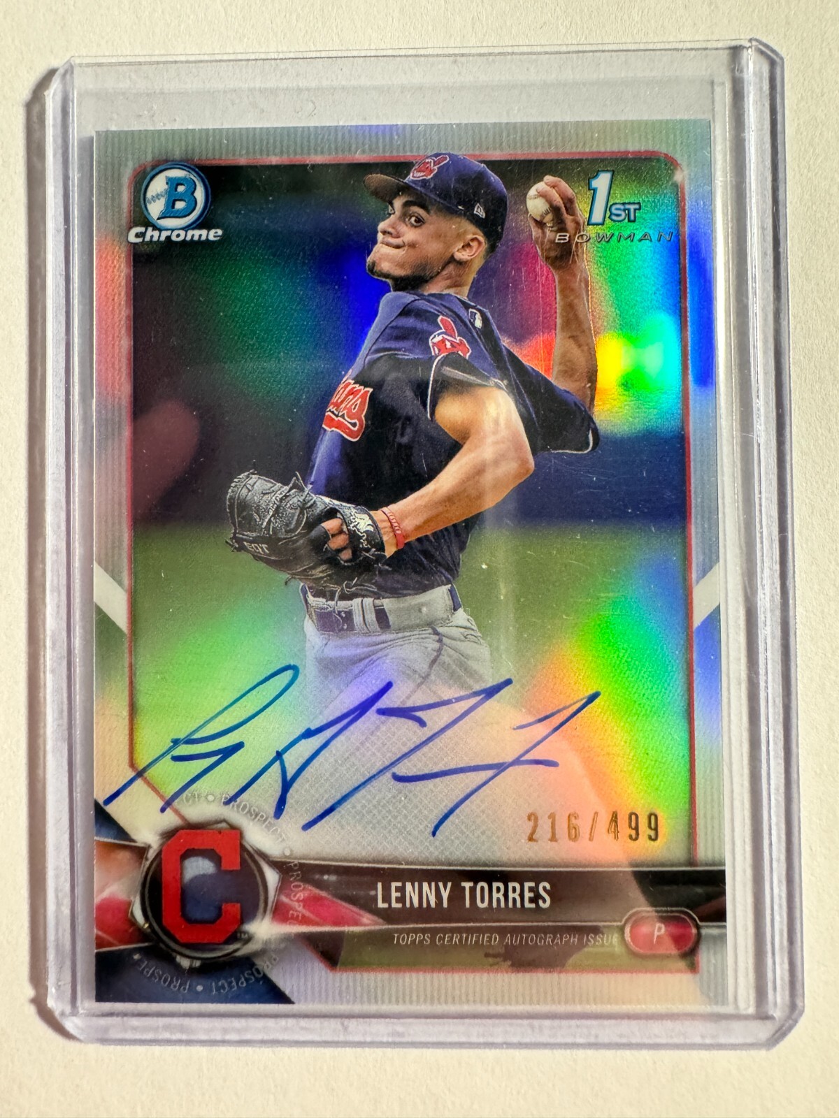K182,726 - 2018 Bowman Chrome Draft Auto Refractors #CDALT Lenny Torres ...