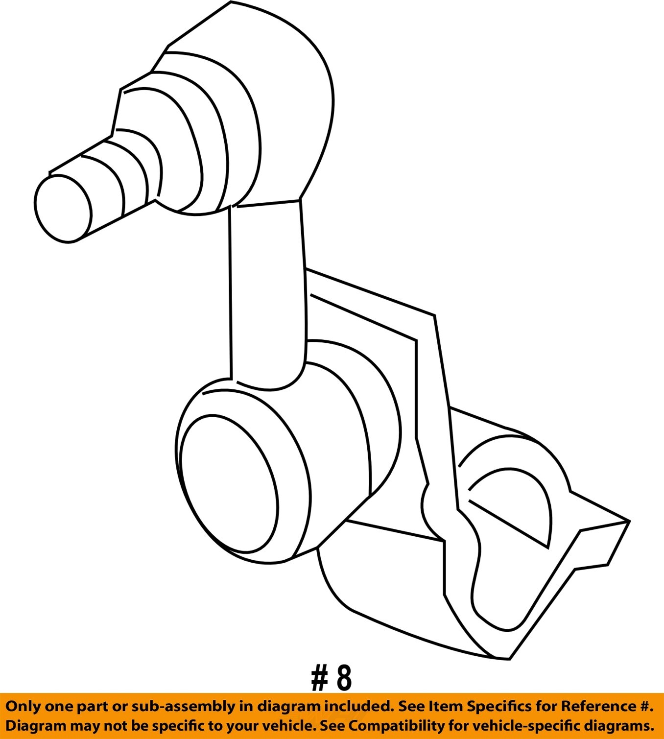 Genuine OEM BMW X5 Connector Rod for Headlight Level Sensor 37146766799 ...