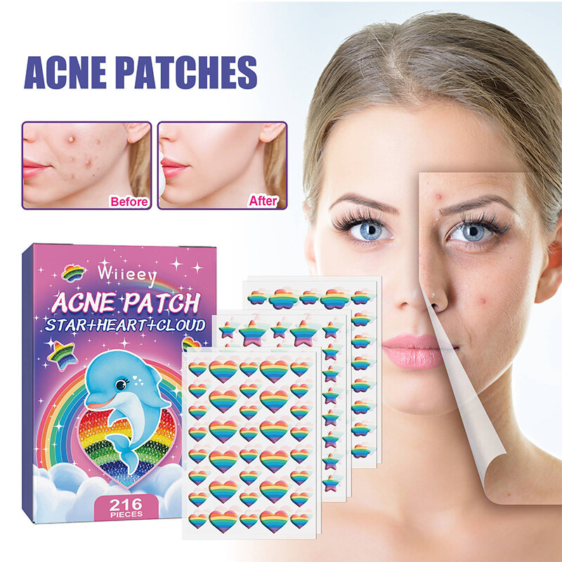 216Pcs Pimple Patches Acne Spot Dots Zits Hydrocolloid Scar Face Skin ...