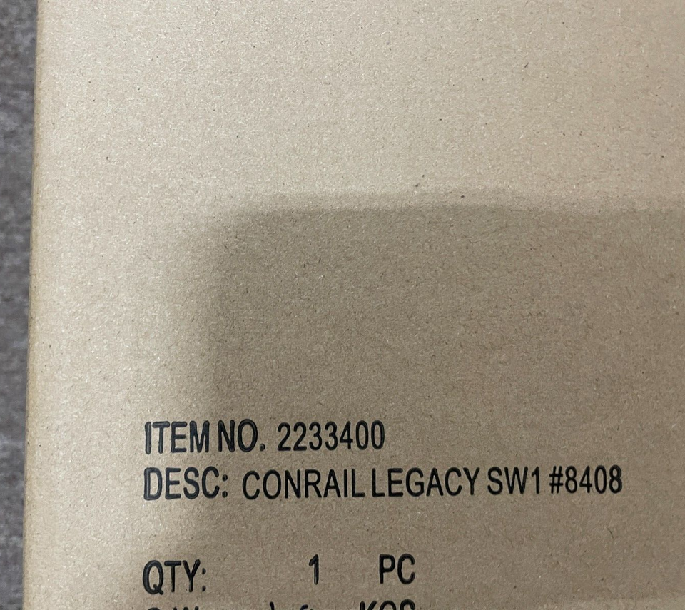 LIONEL 2233400 CONRAIL LEGACY SW1 DIESEL LOCOMOTIVE SWITCHER #8408 O ...