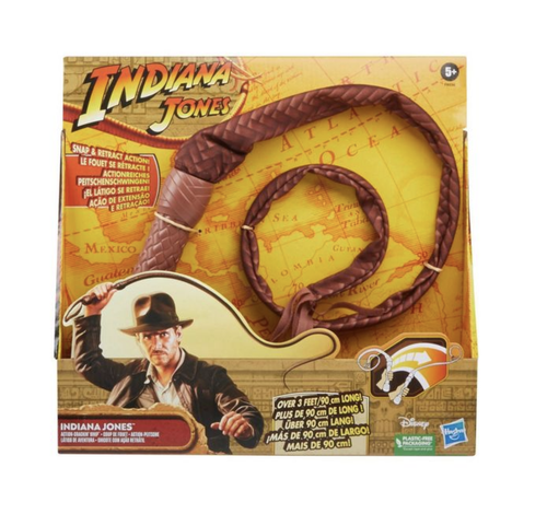 Disney Indiana Jones action-Crackin' Whip Toy Snap & Retract action New ...