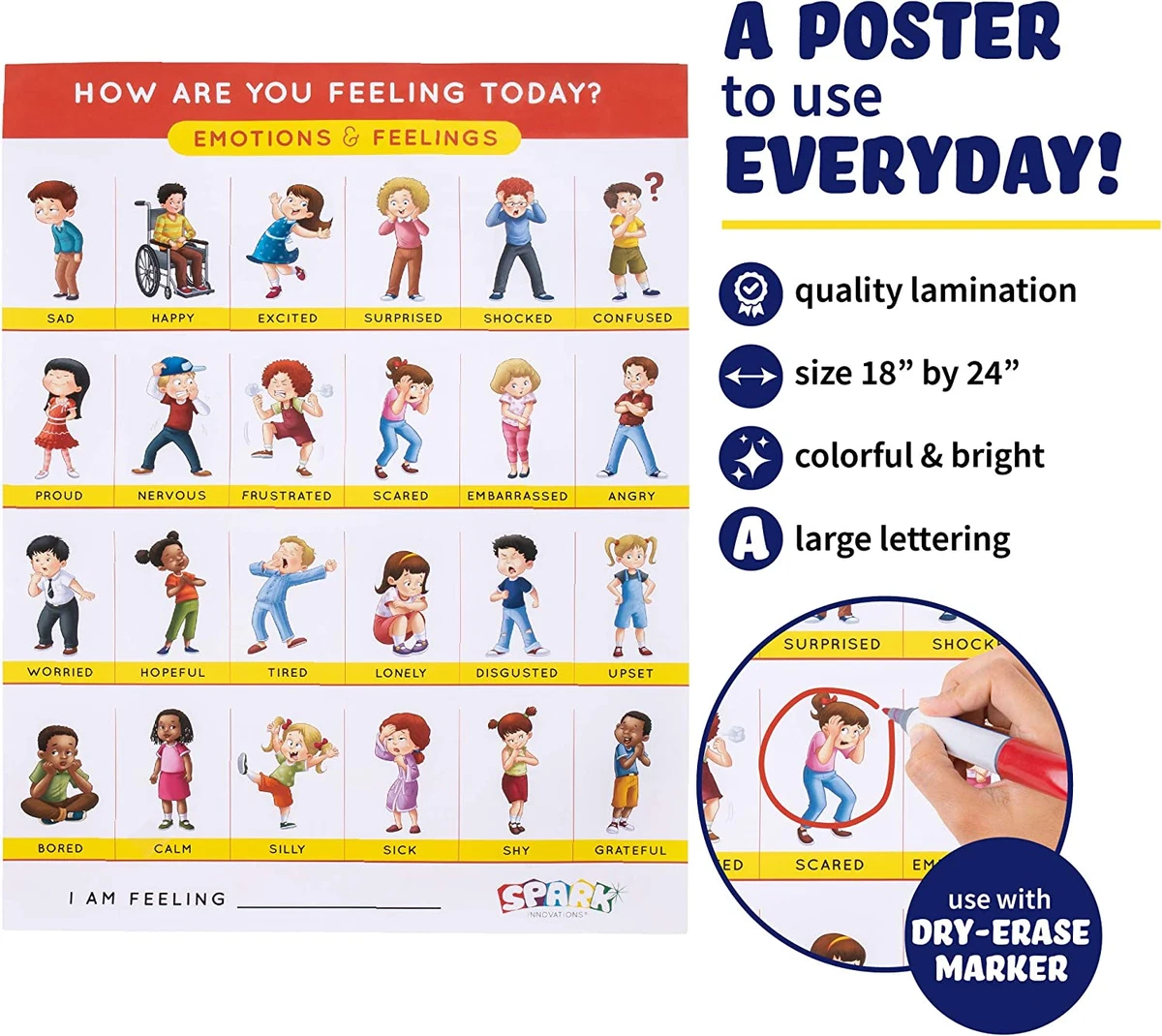 Feelings Poster For Classroom