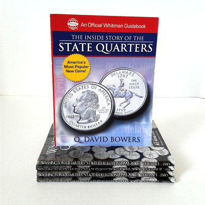 Washington Quarters State Collection 4 Books & Official Guide Book (No ...