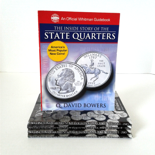 Washington Quarters State Collection 4 Books & Official Guide Book (No ...