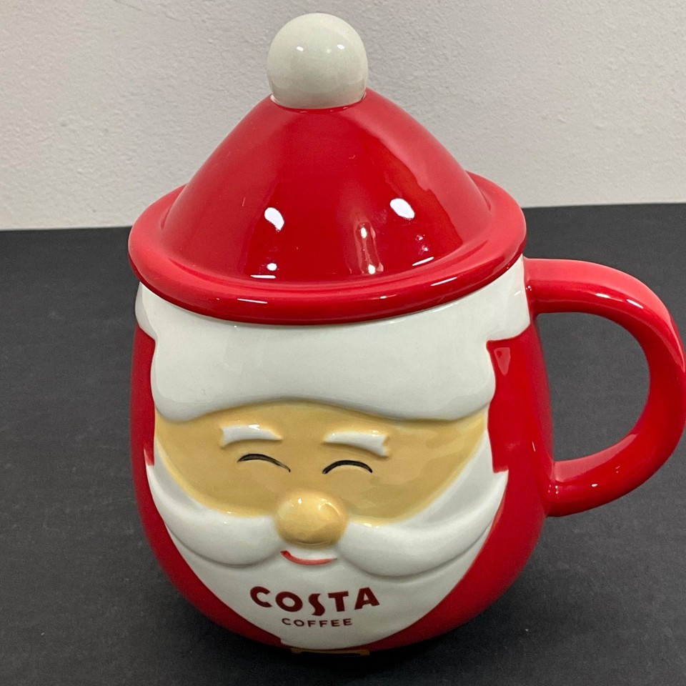 Costa Coffee Christmas Santa Mug Special Edition and Spoon Set Boxed ...