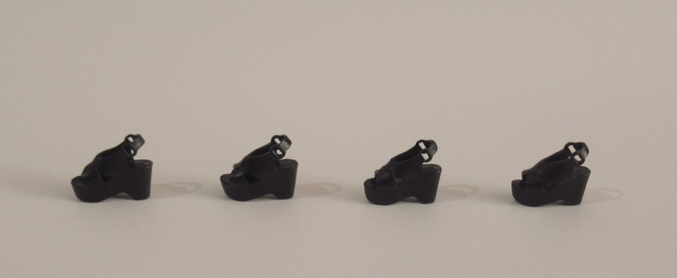 Barbie Basics 2025 Model 04 Doll Shoes Sandals Black Fits Petite ...