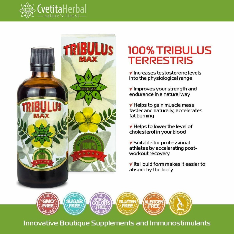 Tribulus terrestris Testosterone booster Muscle gainer Libido Booster ...