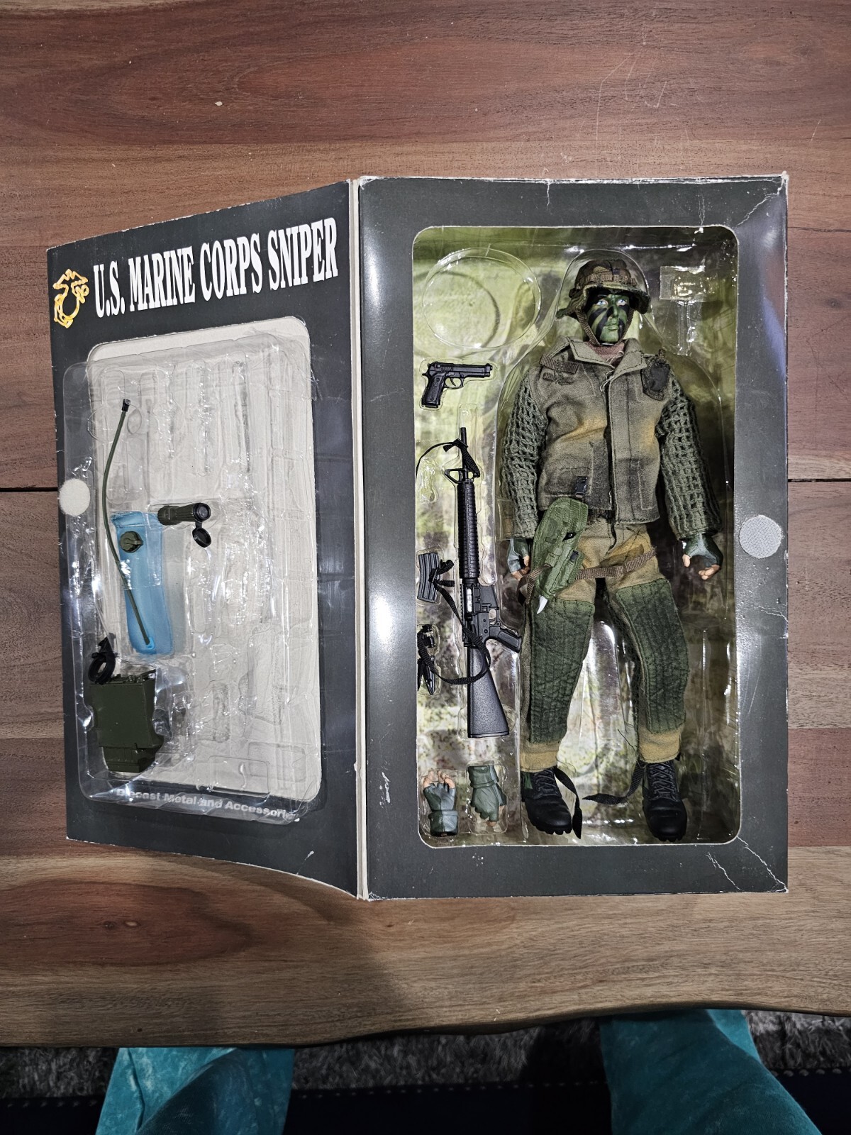 Elite Force U.S. Marine Corps Sniper "Snake" Action Figure Blue Box ...