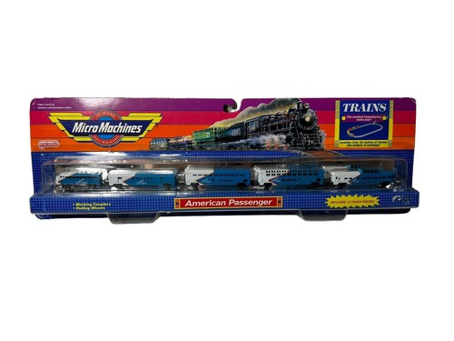 Micro Machines Trains - American Passenger - 1989 - 33 inches of Track ...