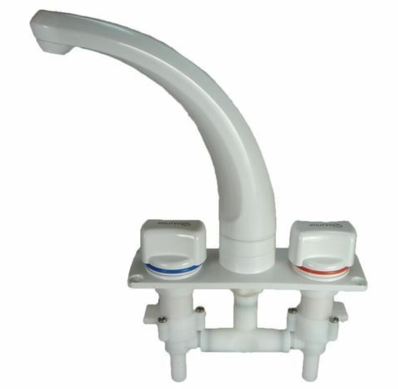 Whale Caravan Elegance Mixer Tap Unit Long Outlet White RT2007 | eBay