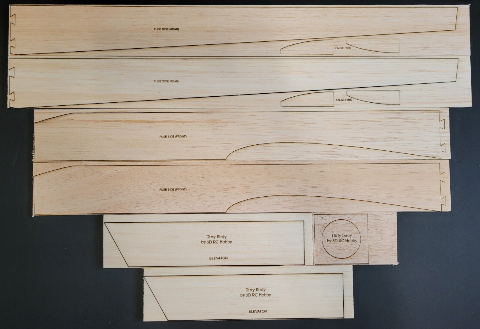 Dirty Birdy 60 65" Wingspan R/C Airplane Laser Cut Balsa & Ply Short ...