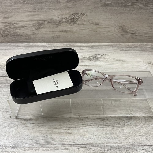 Coach Eyeglasses Frames HC 6164U 5575 Pink Clear Cat Eye Full Rim 53-18 ...