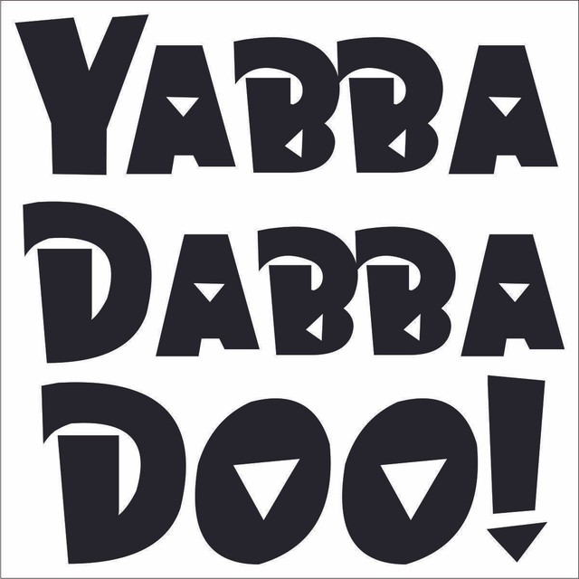 Yabba Dabba Doo Decal / Sticker - Choose Color & Size - Fred Flintstone ...