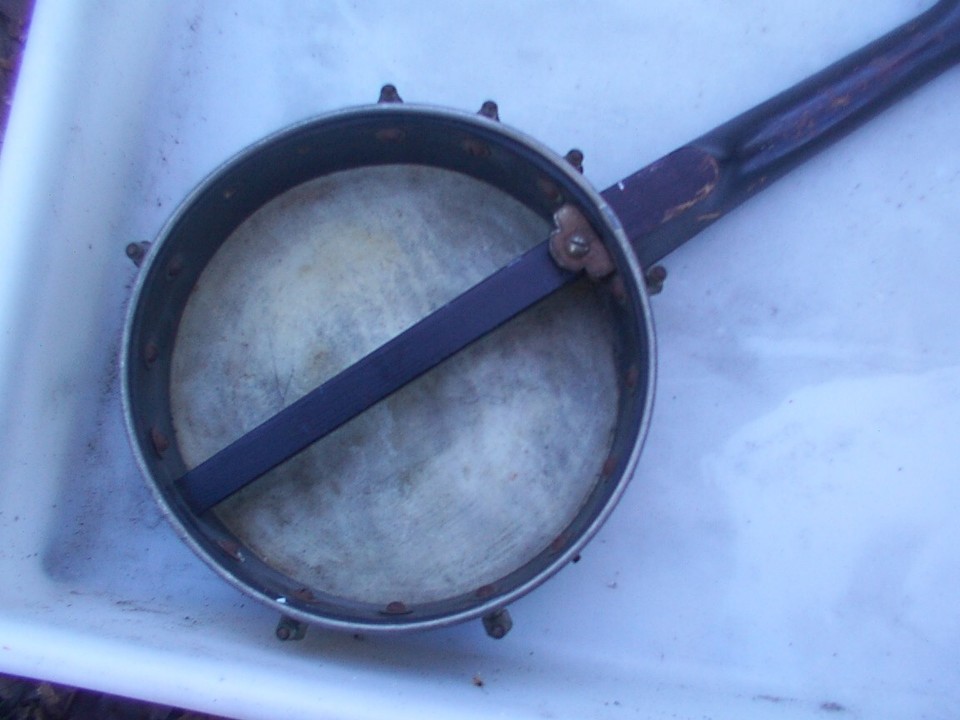 Vintage 8 String Banjo Mandolin Banjolin RARE old musical instrument ...