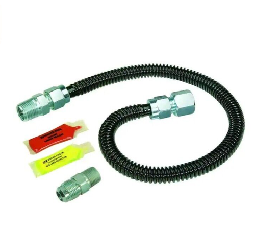 BrassCraft Black ProCoat Gas Installation Kit for Gas Log Fireplaces ...