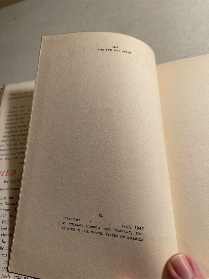 PIED PIPER By Nevil Shute 1942 Edition Hardcover | eBay