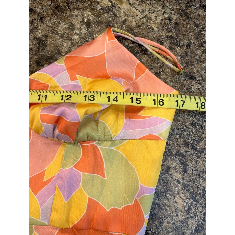 RUNAWAY The Label REVOLVE Tammy Maxi Dress Orange Pink Medium V Neck ...